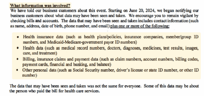 Change Healthcare Notices of Data Breach Offer Only Limited Credit ... Change Healthcare Notices of Data Breach Offer Only Limited Credit ...